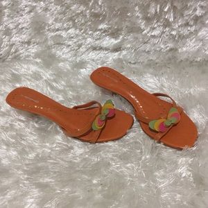 PAZZO | Shoes | Preowned Pazzo Women 3 Heel Leather Slide Sandal | Poshmark